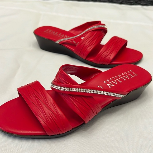 Italian Shoemakers | Shoes | Italian Shoemakers Red Sandals Size 8 ...